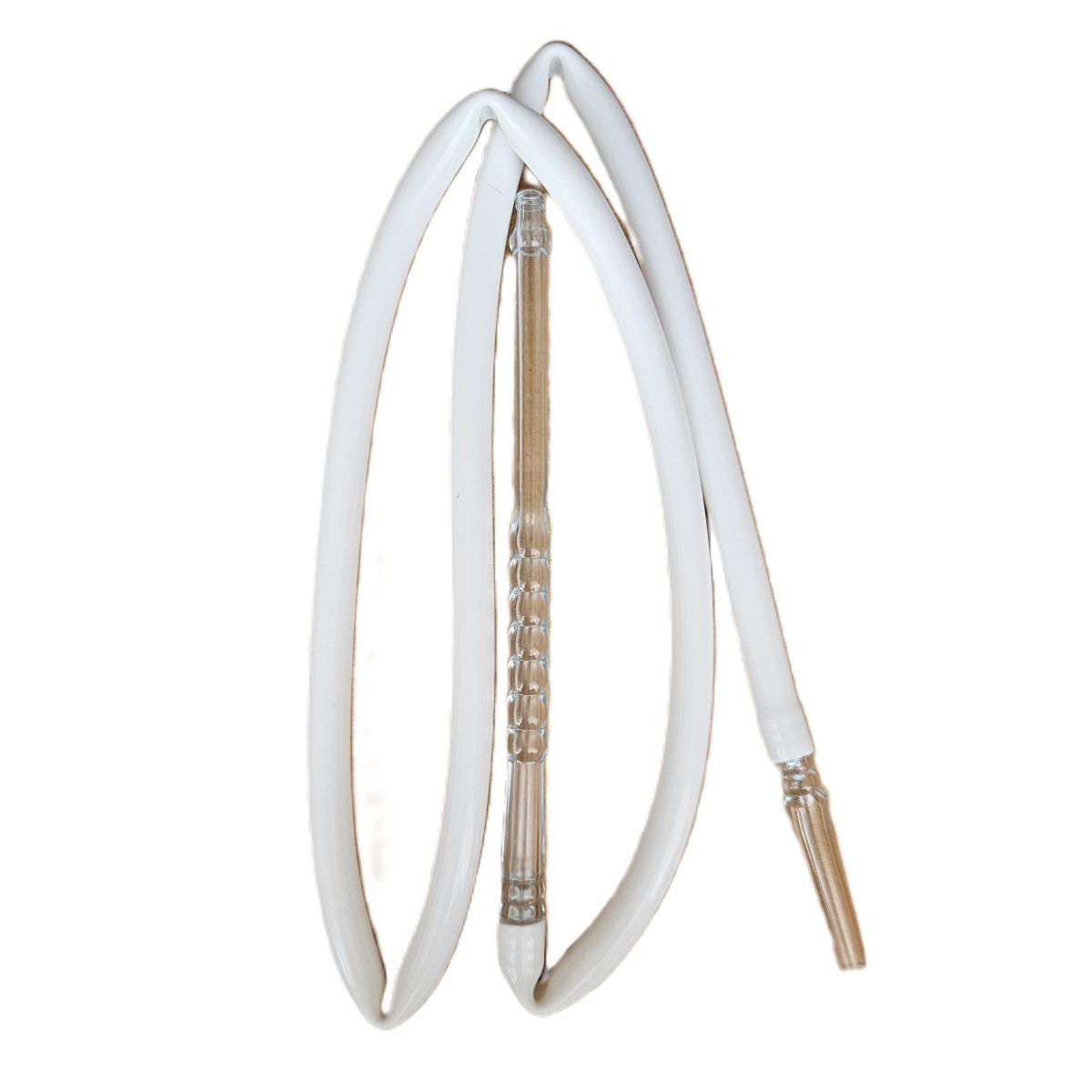 Waterpijp-slang – Wit rubber met transparant - De Jongens